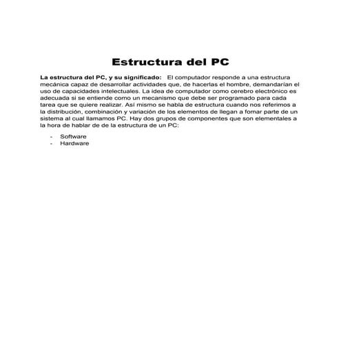 Estructura del pc | PDF