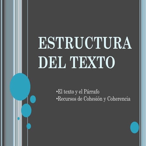 Lectura.Expresión Oral y Escrita (Estructura de textos, mecanismos de ...