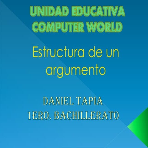 Estructura de un argumento | PPTX
