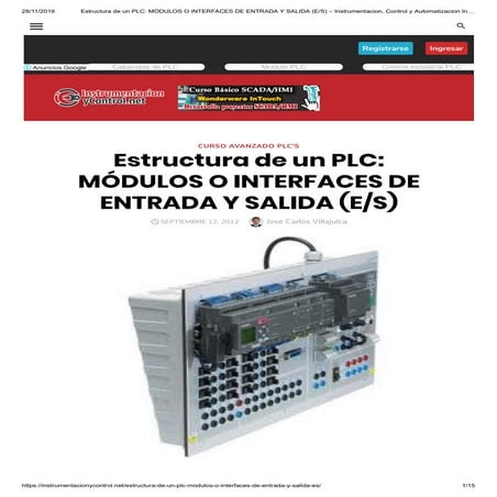 Plc arquitectura y funciones de memoria | PDF