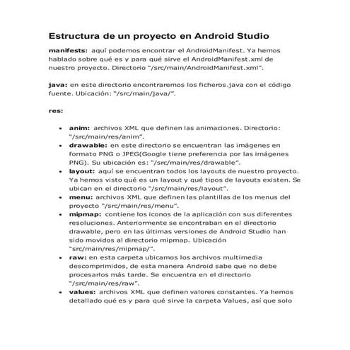 Estructura de un Proyecto Android | PPT