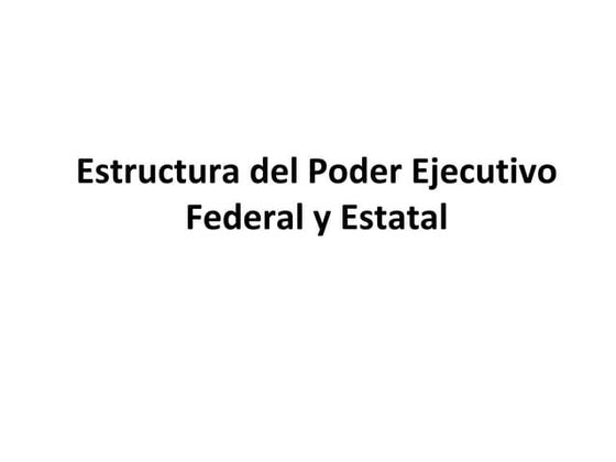 Administración pública federal | PPT