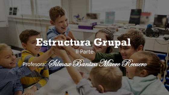 Estructura grupal; elementos: Roles, estatus, normas, comunicación. | PPT