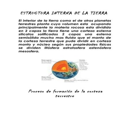 Estructura interna de la tierra | DOC