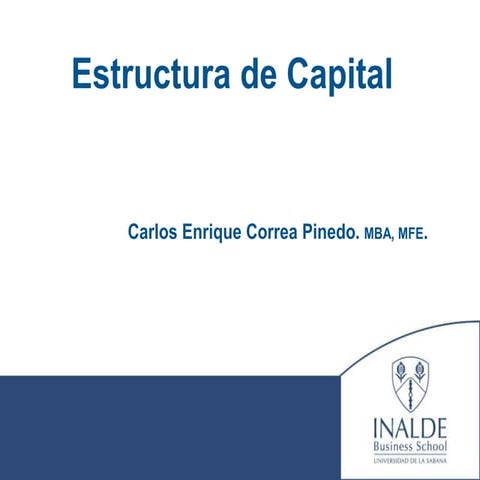 Estructura Optima de Capital | PPTX