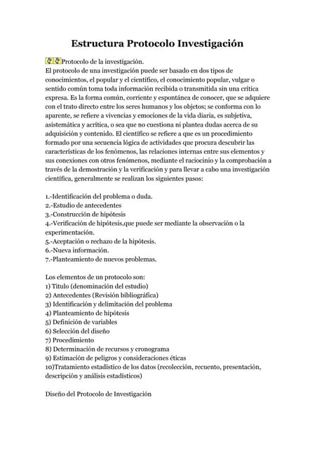 Presentación protocolo de investigación | PPSX