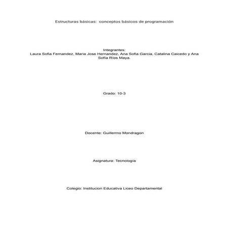 actividad tecnologia (1).pdf conceptos basicos de programacion | PDF
