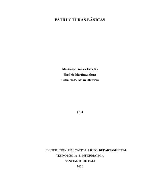 Estructuras Básicas PSeInt | PDF