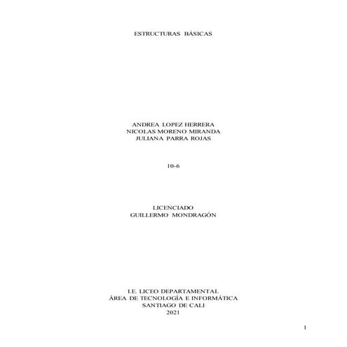 Estructuras básicas de la programación | PDF