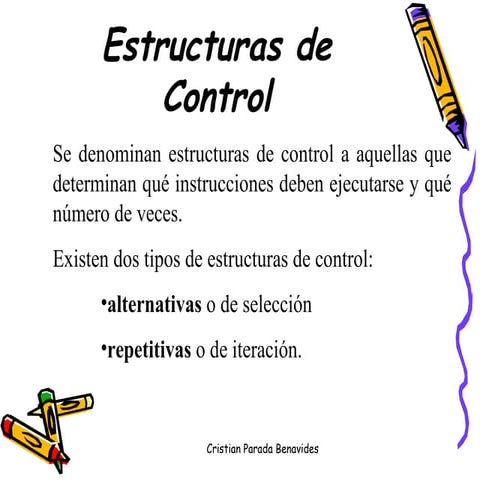 Estructuras de control | PPT