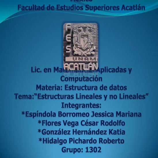 Unidad 3 estructuras lineales estaticas y dinamicas | DOC