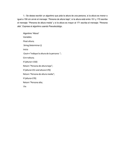 Estructuras selectiva anidada | DOCX