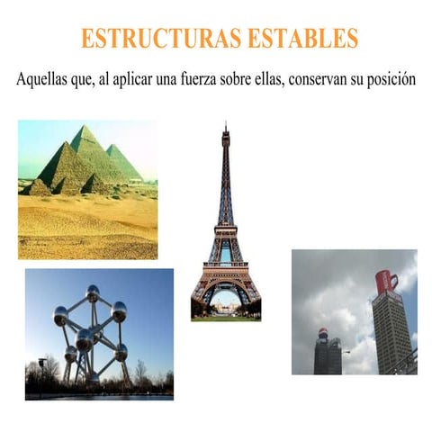 Estructuras estables, inestables y Perfiles Estructurales | PPT