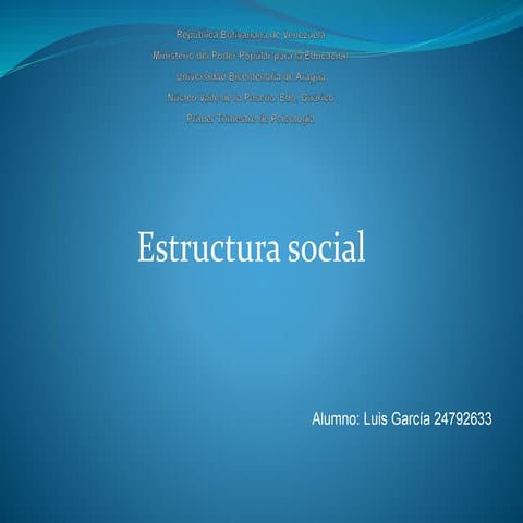 Estructura social | DOCX