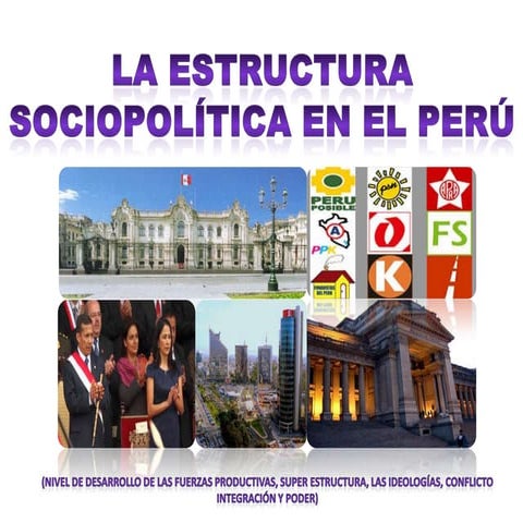 Estructura sociopolítica en el perú (final) Diapositivas Sociedad y ...
