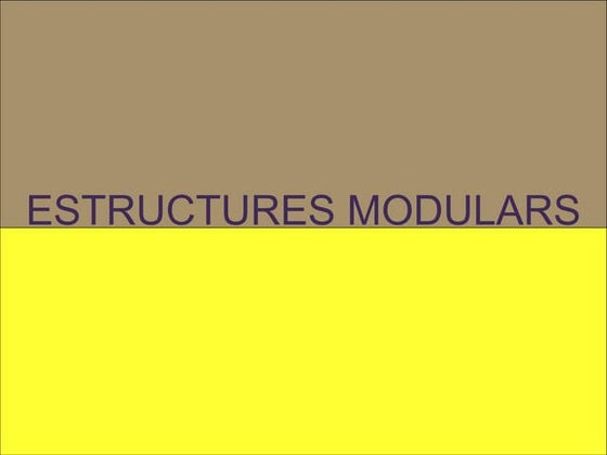 Mòdul i estructura | PPT
