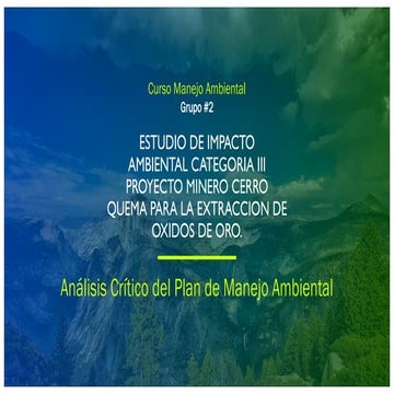 ESTUDIO DE IMPACTO AMBIENTAL CERRO QUEMA.pptx