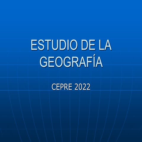 La geografía | PPT