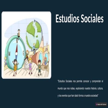 Definición e importancia de los Estudios Sociales | PPTX