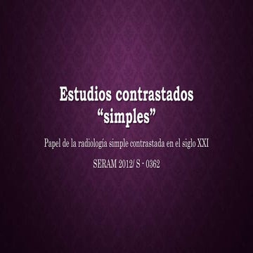 Estudios contrastados simples | PPTX