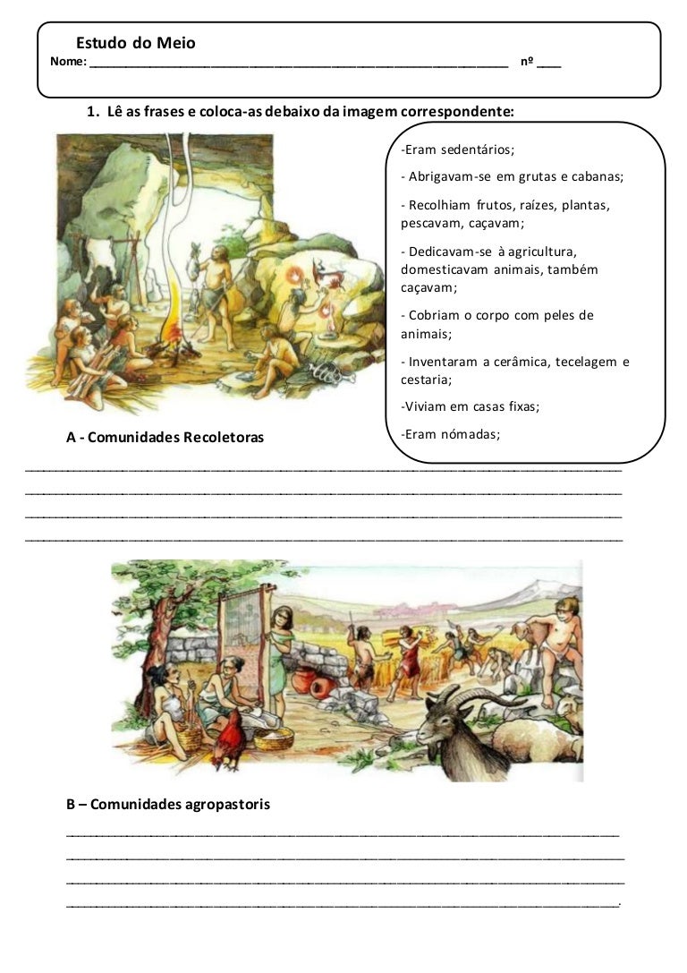 Estudo do meio primeiros povos Estudo do meio primeiros povos