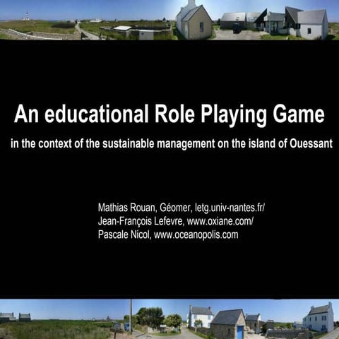An educational Role Playing Game | PPT