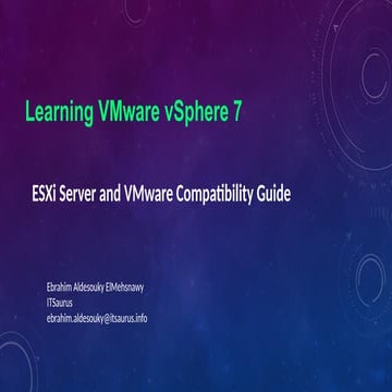 ESXi Server and VMware Compatibility Guide.pptx