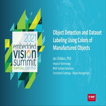 “Object Detection and Dataset Labeling Using Colors of Manufactured ...