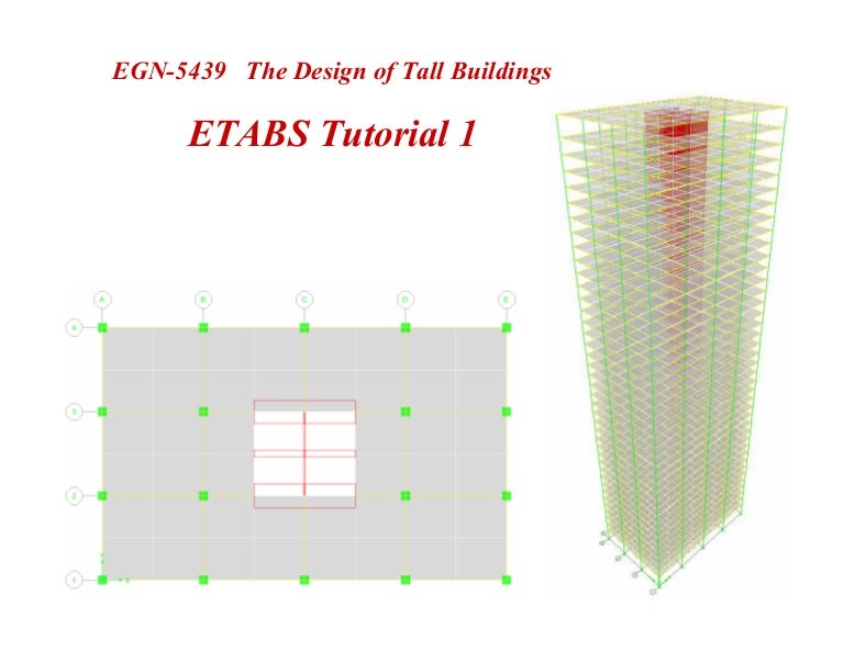 Etabs Tutorial Tall Building Design 1 