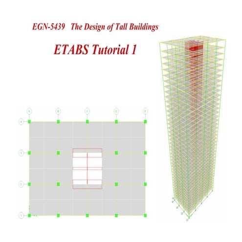 Etabs tutorial-tall-building-design (1) | PDF