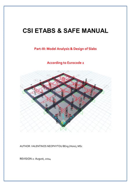 How to model and analyse structures using etabs | PDF