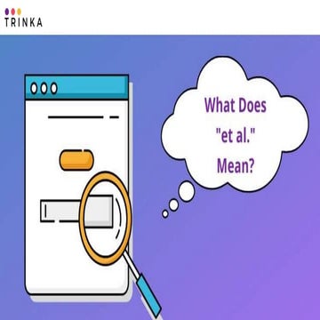 How To Use “Et Al.” In Academic Writing | PPTX