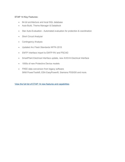 Designing with ETAP | PDF