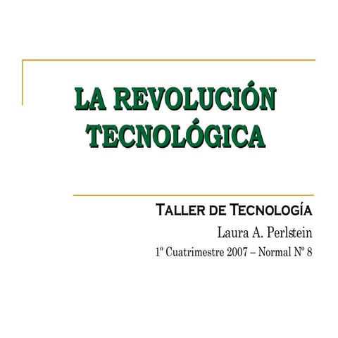 Etapas de la Revolución Tecnológica | PPT | Technology & Computing