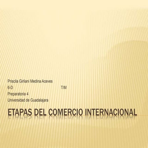 Etapas de comercio | DOCX