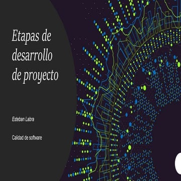 Etapa de desarrollo de un proyecto | PDF