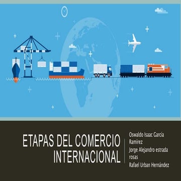 Etapas del comercio internacional | PPTX