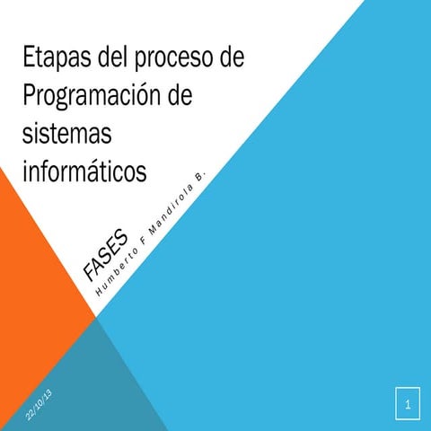 Fases del proceso de programación | PPTX