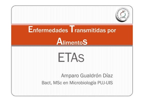 Enfermedades transmitidas por alimentos (ETA) | PPT