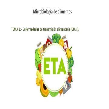 ENFERMEDADES TRANSMITIDAS POR ALIMENTOS ETA´S | PPTX