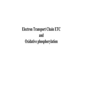 electron transport chain ETC and oxidative phosphorylation .pptx