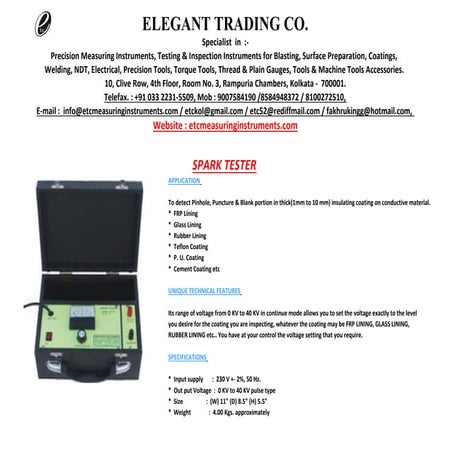 Etc spark tester | PPT