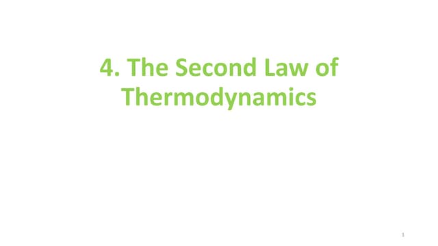 Chem 2 - The Second Law of Thermodynamics: Spontaneous Reactions and ...