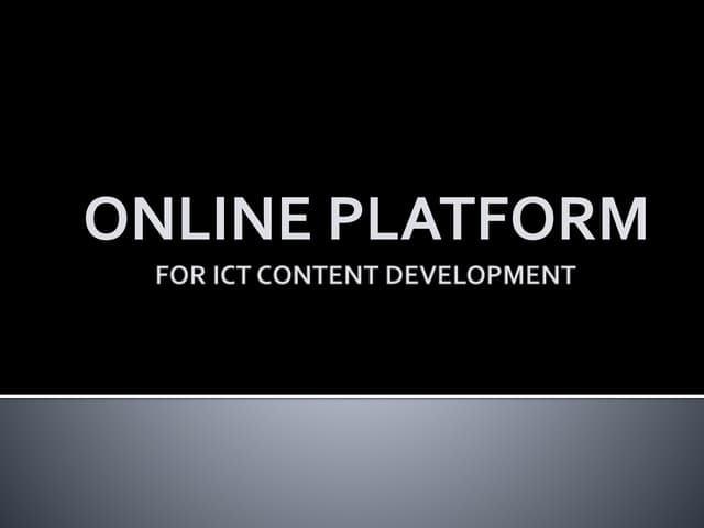 online-platform EMTECH EMPOWERMENT TECHNOLOGIES | PPTX