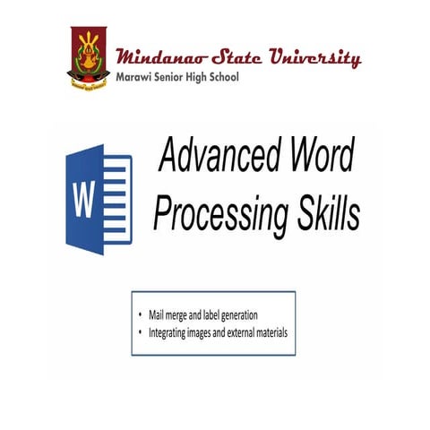 ETECH-PPT-4-Word-Processing.pdf HUMSS strand | PDF