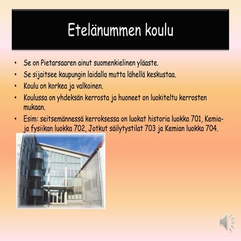 Etelänummen koulu | PPTX