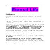 Eternal Life | PDF