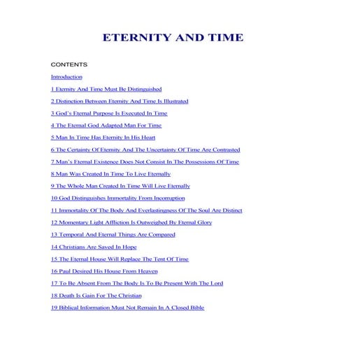 Eternity and time | PDF
