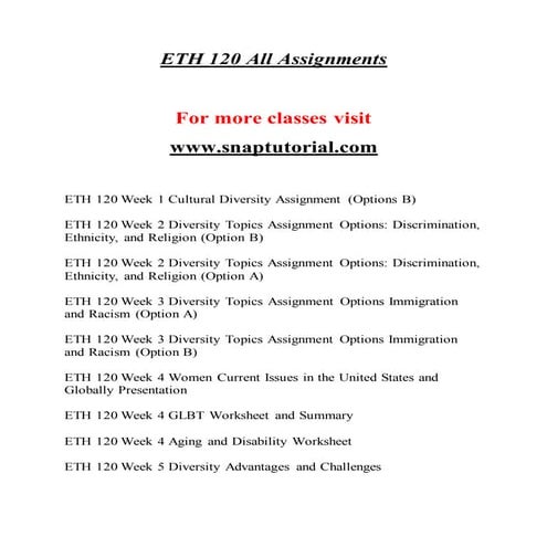 Eth 120 eth120 | PDF