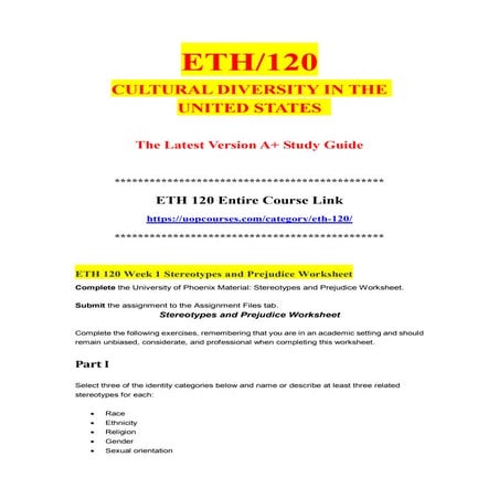 Eth 120 eth120 | PDF | Debated Sensitive Social Issues | Sensitive Topics